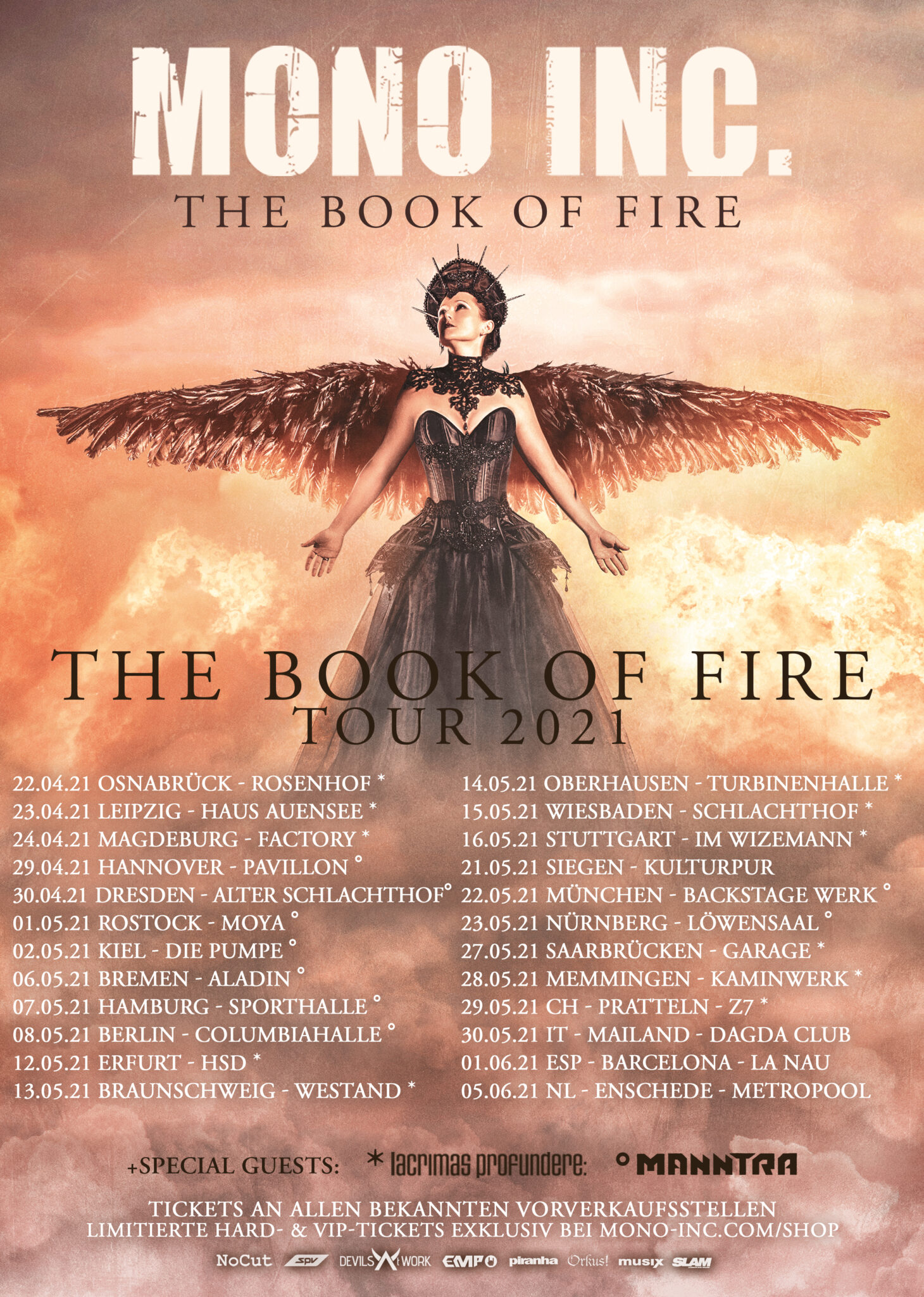 MONO INC. verschiebt Tour auf Frühjahr 2021 - NoCut Entertainment